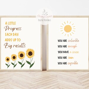 SERENITY Speech Room Decor Bundle, Set of 6 Boho Speech Therapy Wall ...