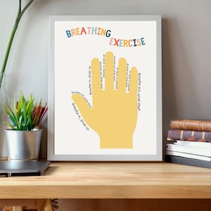 Finger Tracing Breathing Exercise Poster, Calming Techniques ...