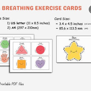 Calming Corner Kit, Set of 4 Posters and Breathing Flashcards, Coping ...