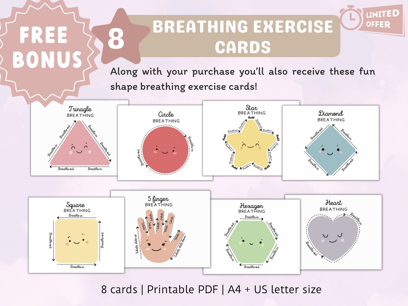 Set of 6 Soft Boho Calming Corner Posters, Coping Techniques Wall Art ...