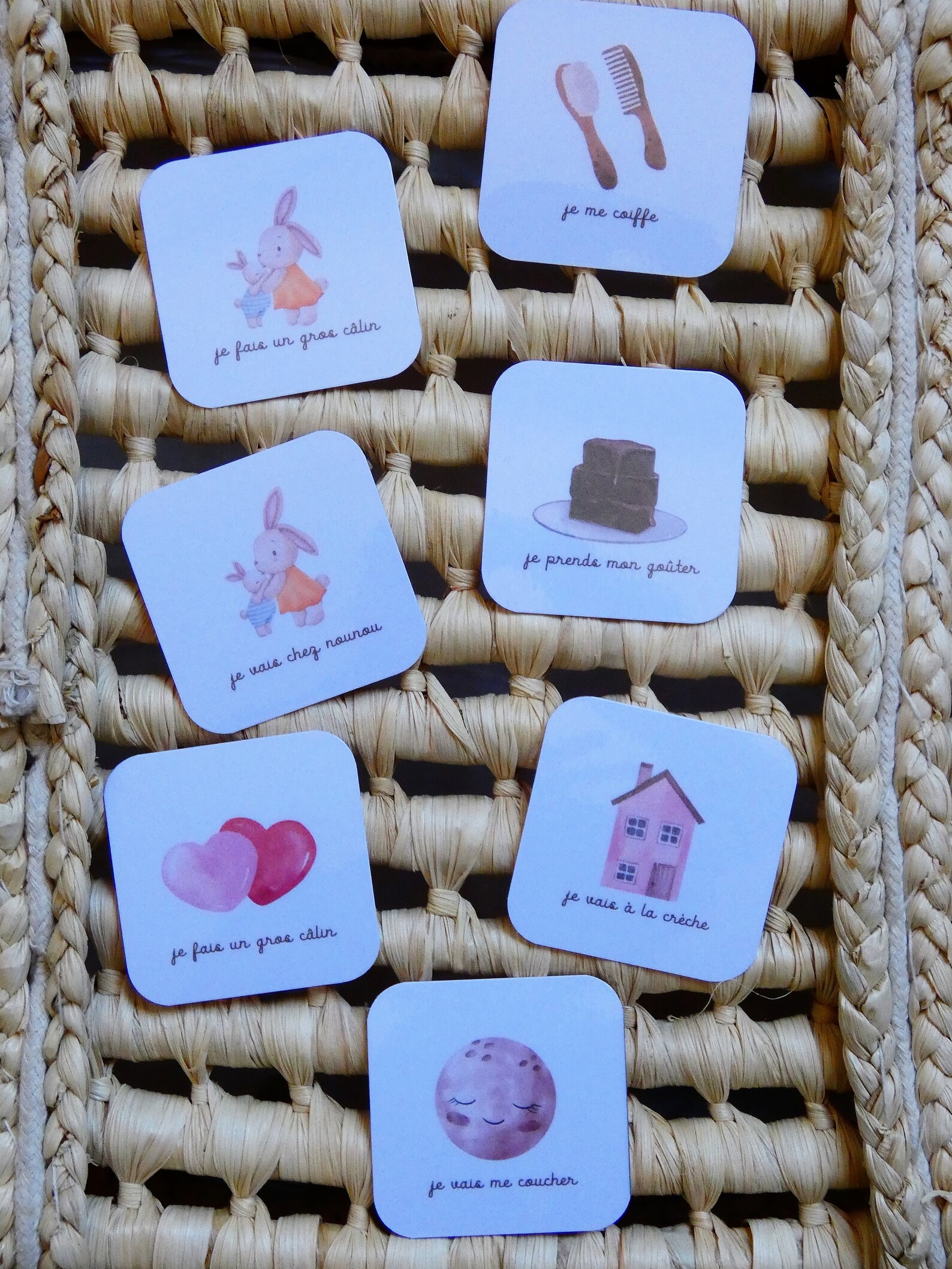 Carte routine- Carte étape bébé-Routine matin/soir/quotidien pour ...