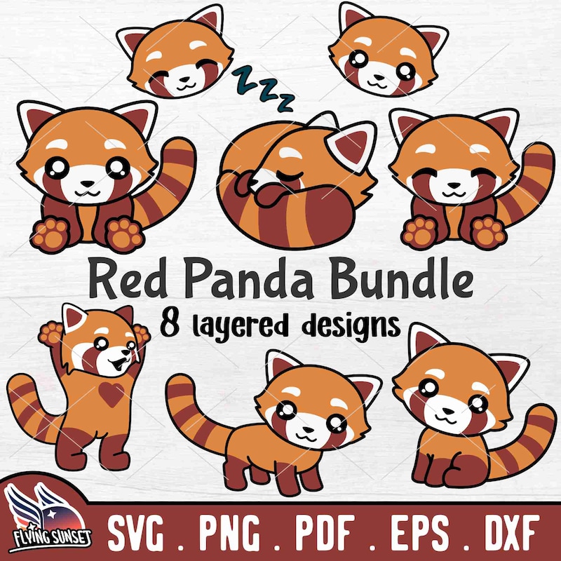 Kawaii Red Panda - Etsy