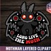 Cute Mothman SVG Decal, Long Live Mothman West Virginia, Printable ...