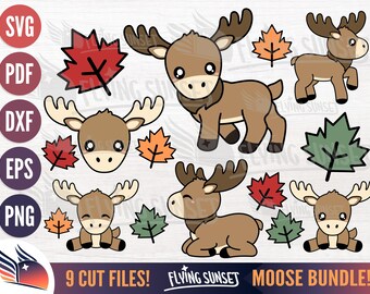 Baby Moose Svg File - Etsy