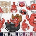 Cute Crawfish SVG PNG, Crawfish Boil Clipart, Crawdad Layered Vinyl ...