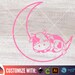 Cow Sleeping on Moon SVG, Cute Cow Svg, Baby Cow Clipart, Farm Cut File ...