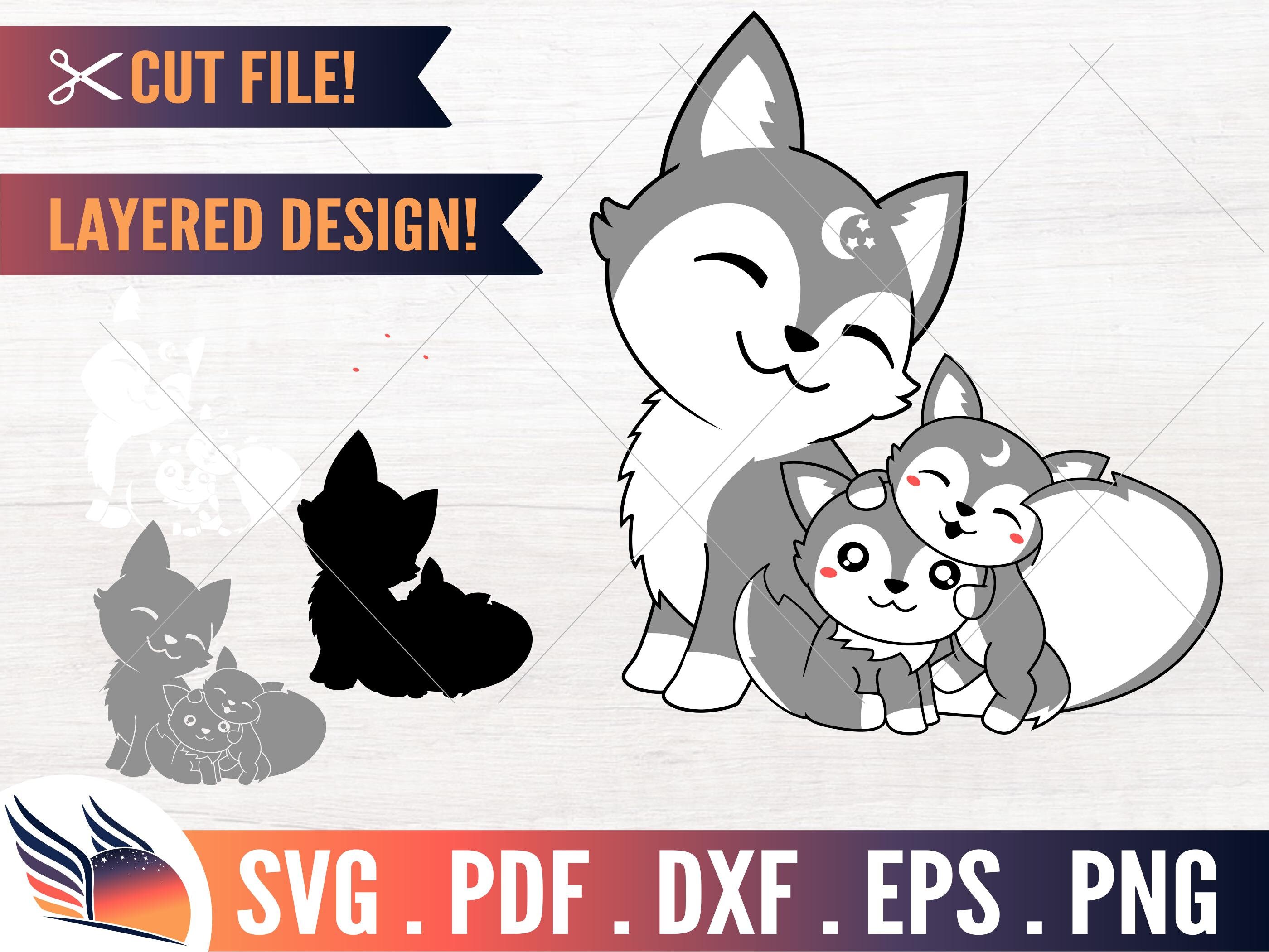 Cute Wolf Pup Clipart