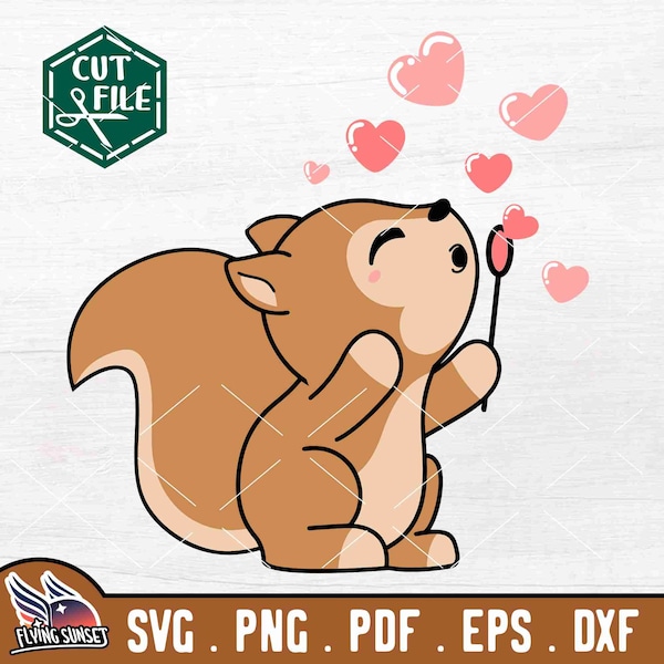 Squirrel Heart Svg - Etsy