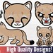 Mountain Lion SVG Cougar Clipart PNG Puma Cut File Cricut - Etsy