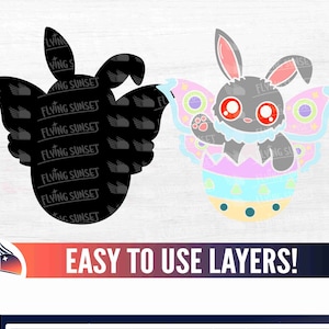 Easter Mothman SVG Bundle, Easter Cryptid Clipart, Cute Mothman Cut ...