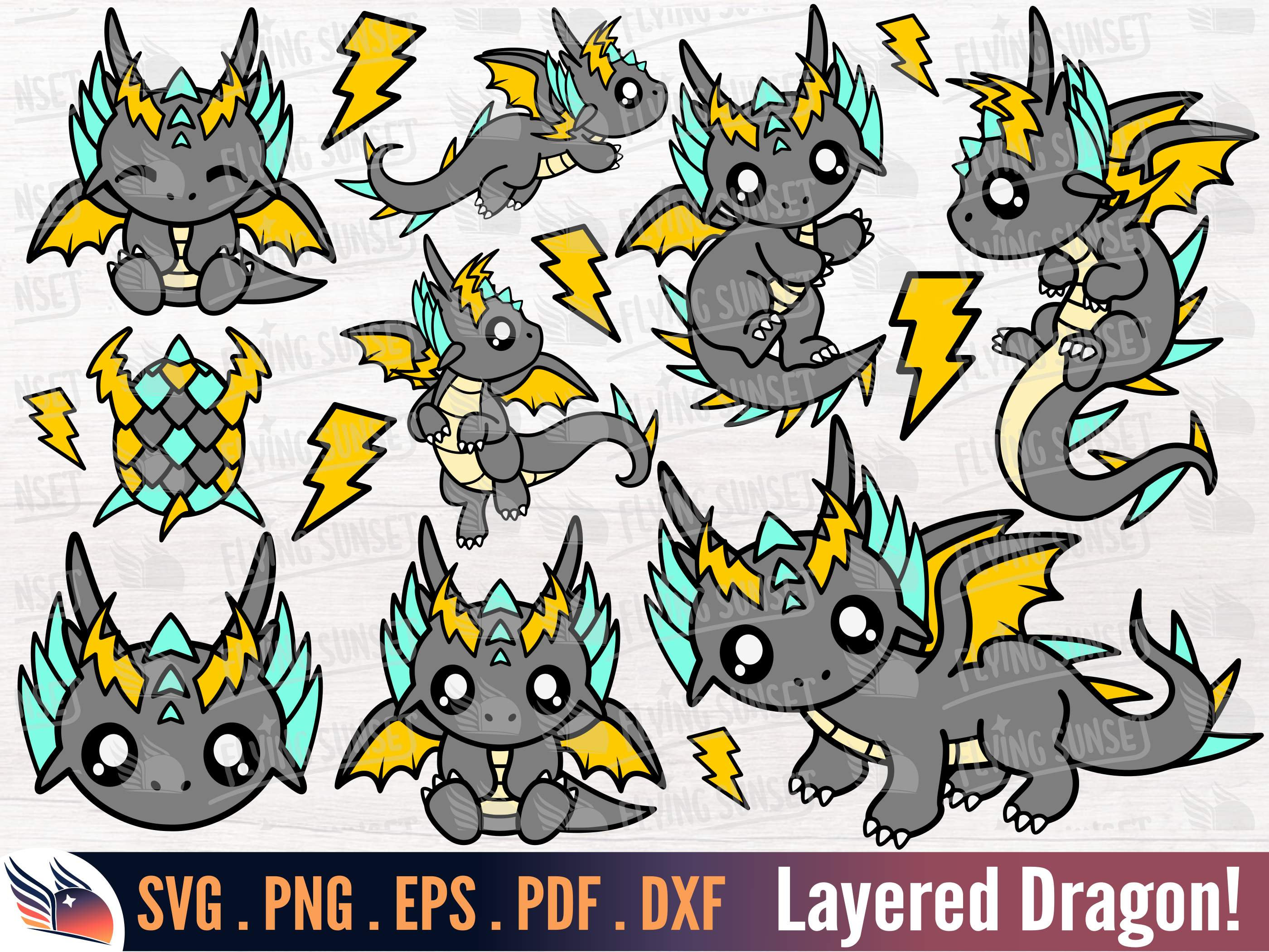 Electric Elemental Dragons