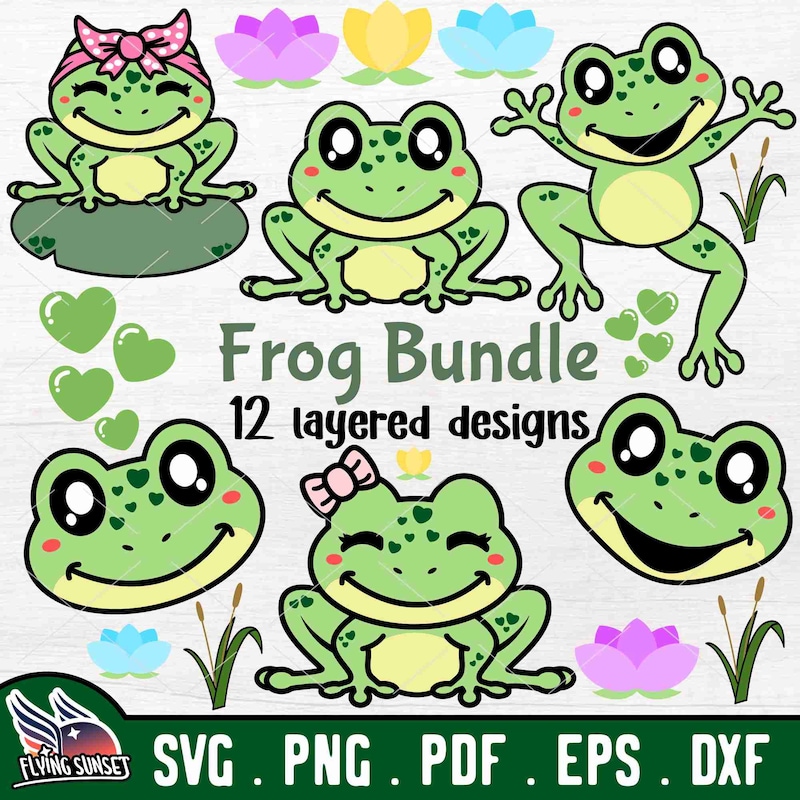 Frog Svg - Etsy
