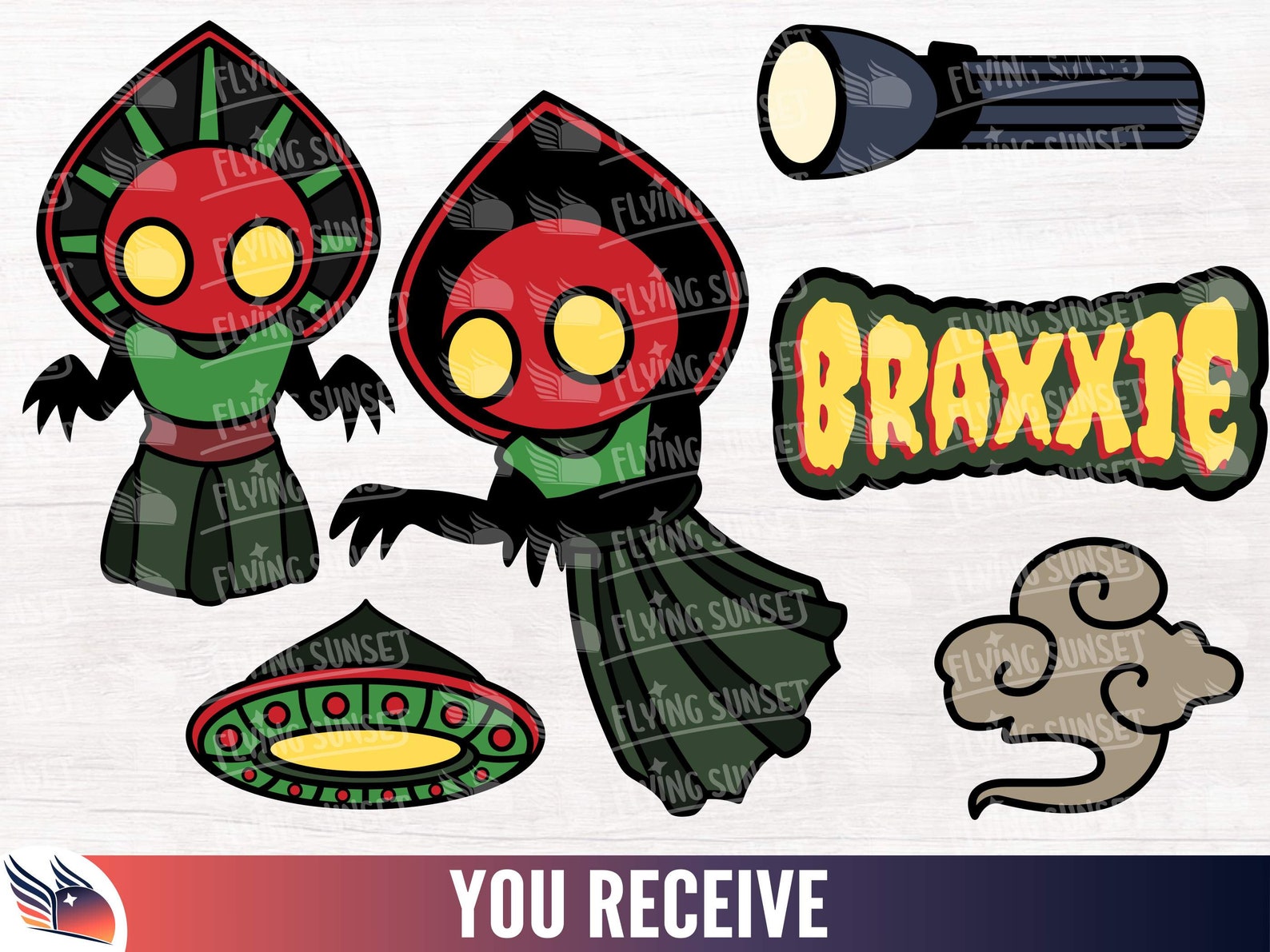 Cute Flatwoods Monster Cryptid SVG PNG, Braxxie Clipart, West Virginia ...