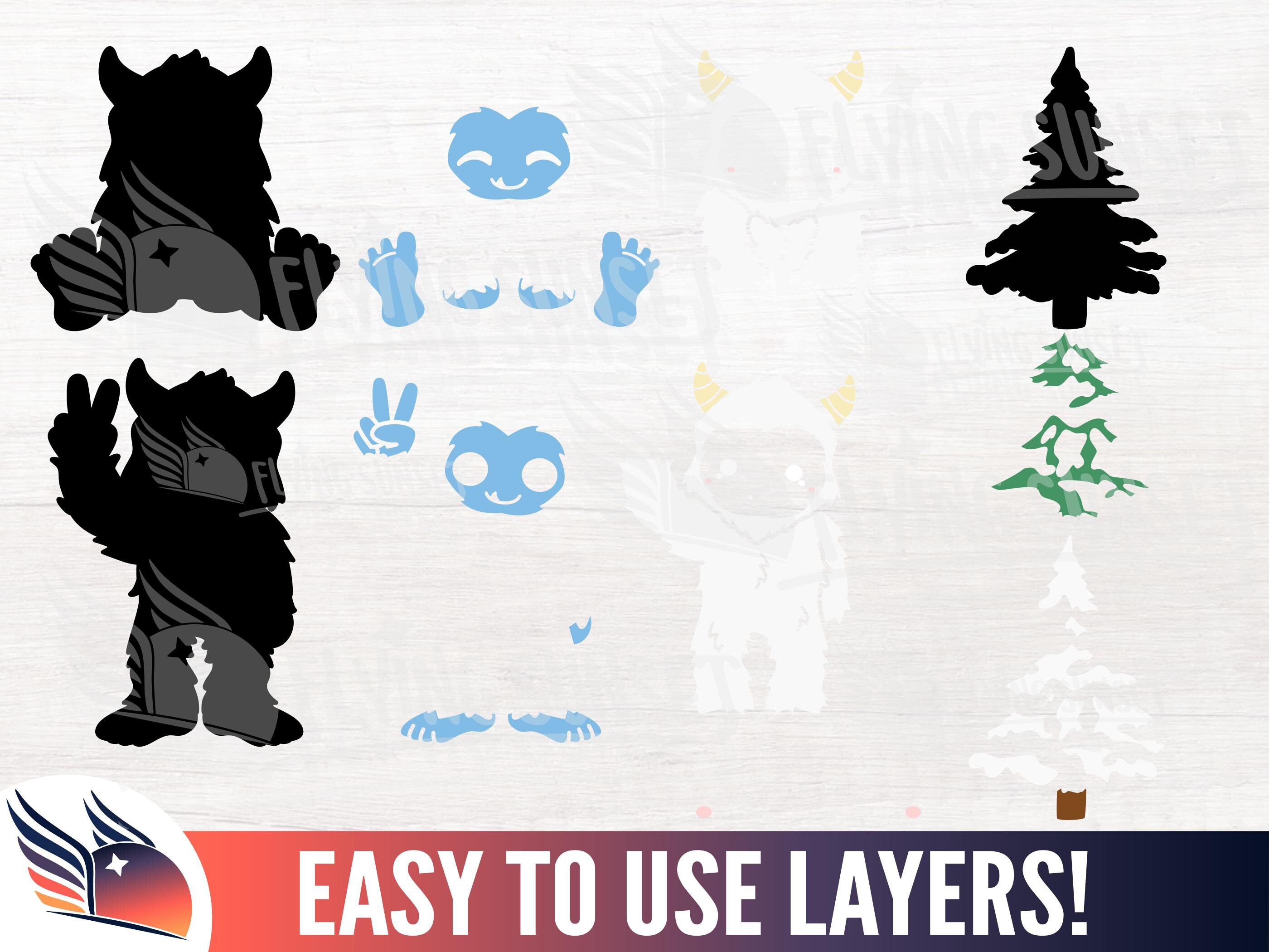 Cute Yeti SVG Baby Yeti Clipart Kawaii Cryptid Bundle Sweet - Etsy ...