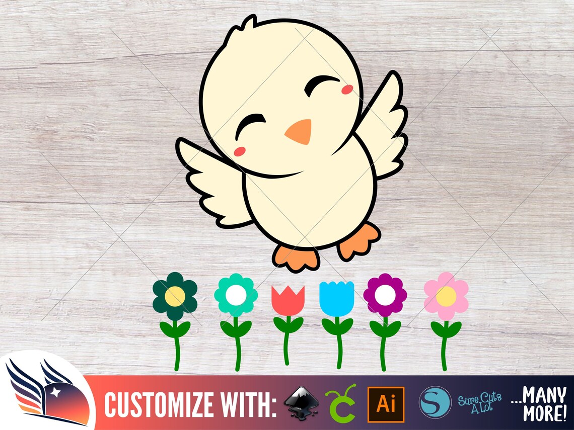 Chick Hatching SVG PNG Cute Kawaii Chicken Clipart Baby Hen - Etsy