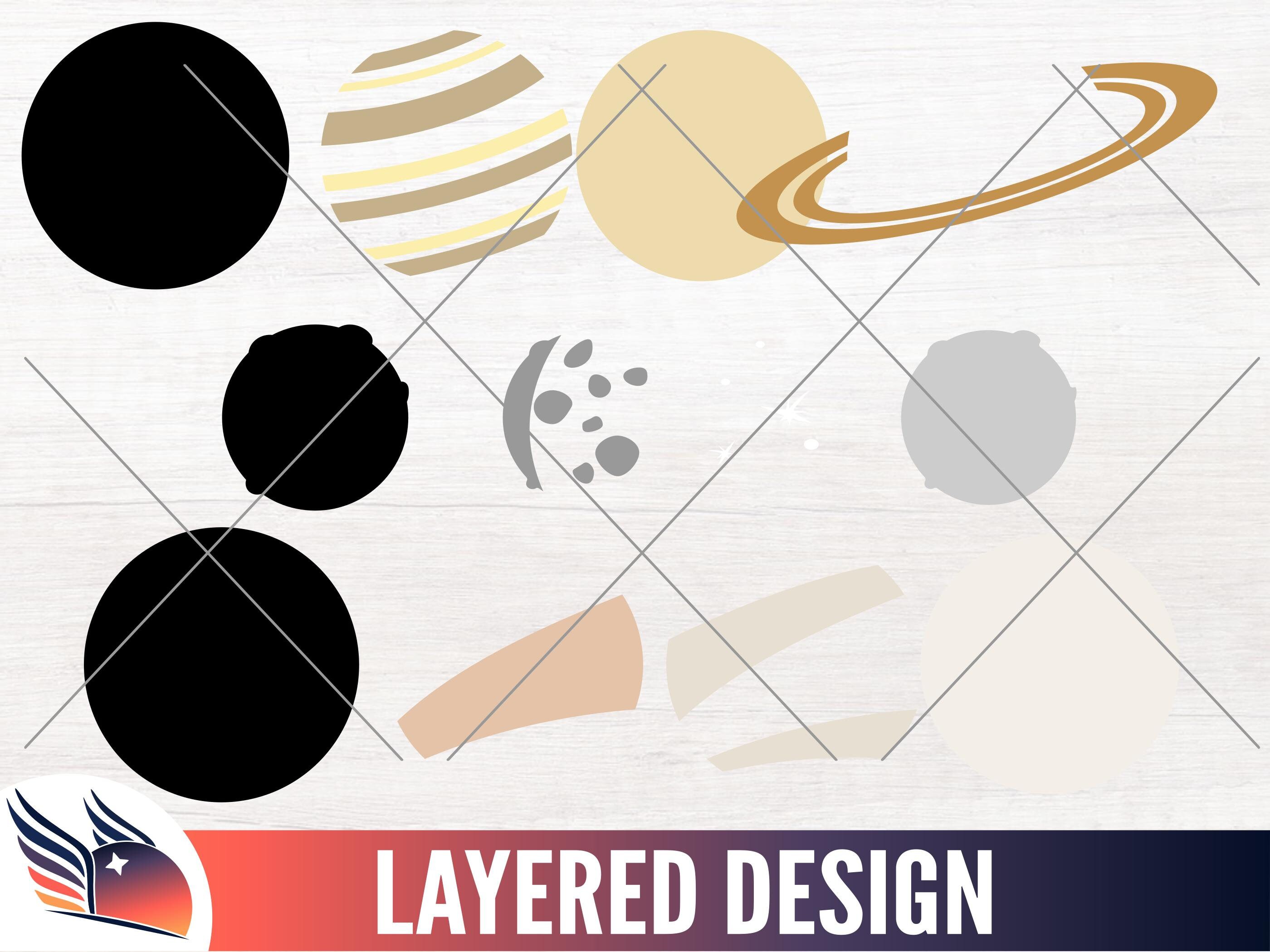 Solar System SVG Planets Svg Outer Space Clipart Jupiter - Etsy