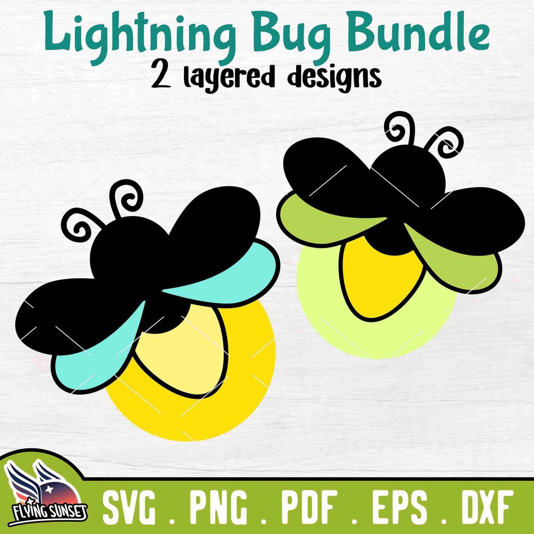 Lightning Bug SVG, Firefly Clipart, Moon Bug PNG, Cute Insect Image ...