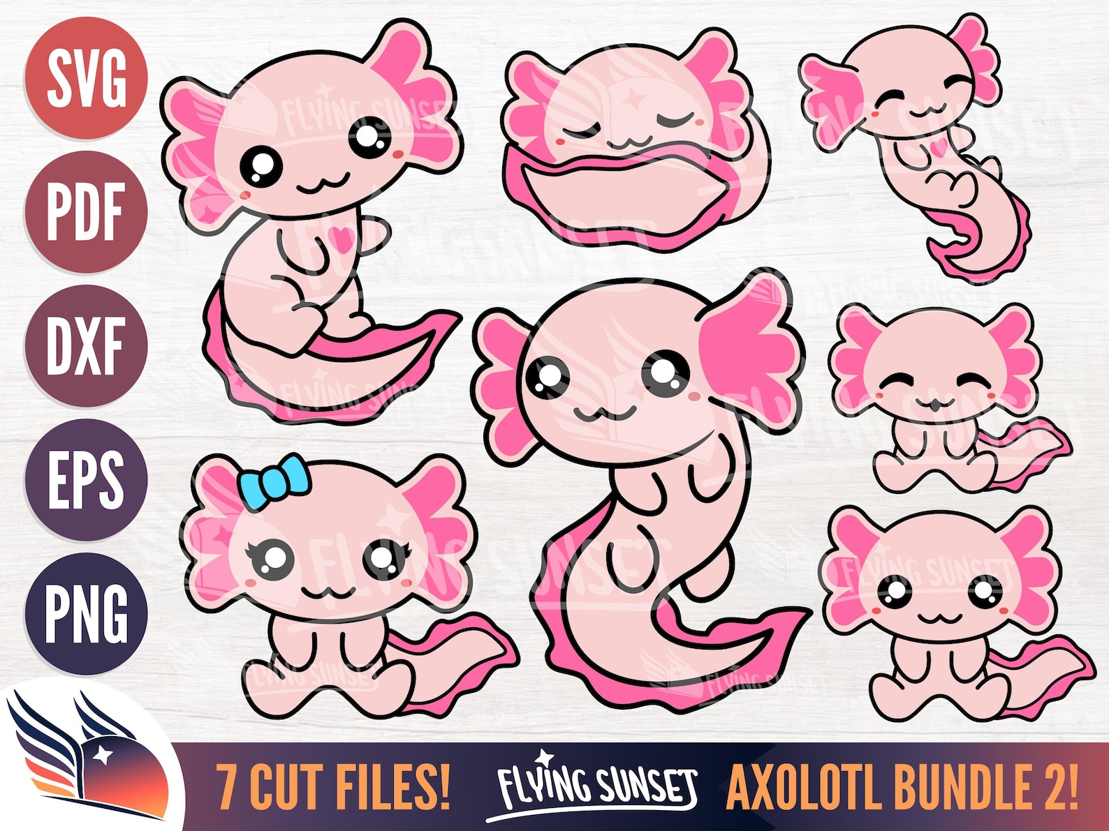 Cute Axolotl Svg Baby Axolotl Clipart Kawaii Animal Onesie - Etsy