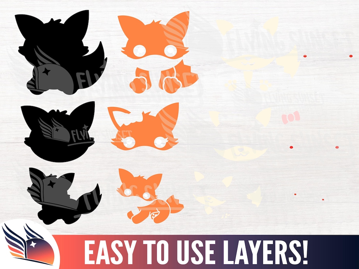 Cute Fox SVG Baby Fox Clipart Woodland Animal Cut File - Etsy