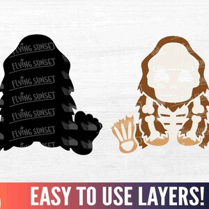 Bigfoot Skeleton SVG, Cute Bigfoot Clipart, Kawaii Cryptid Bundle ...