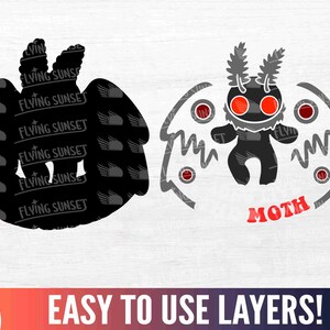 Cute Mothman SVG Decal, Long Live Mothman West Virginia, Printable ...