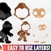 Cute Bigfoot SVG, Baby Bigfoot Clipart, Kawaii Cryptid Bundle, Little ...