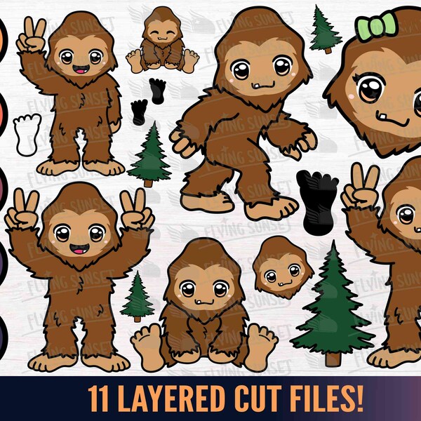 Baby squatch decal - Etsy.de