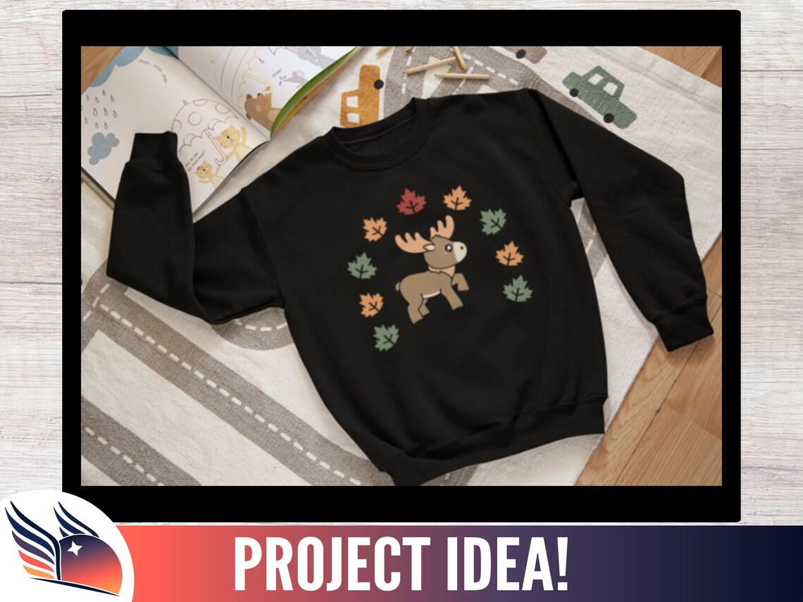 Cute Moose Svg Baby Moose Svg Moose Clipart Kawaii Moose | Etsy