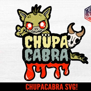 Cute Chupacabra SVG Decal, Chupacabra Clipart PNG, Kawaii Cryptid ...
