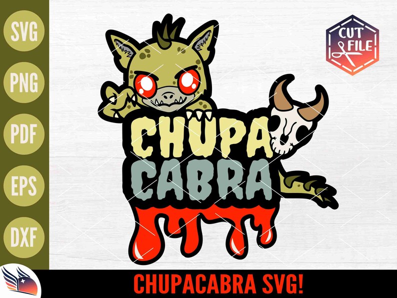 Cute Chupacabra SVG Decal, Chupacabra Clipart PNG, Kawaii Cryptid ...