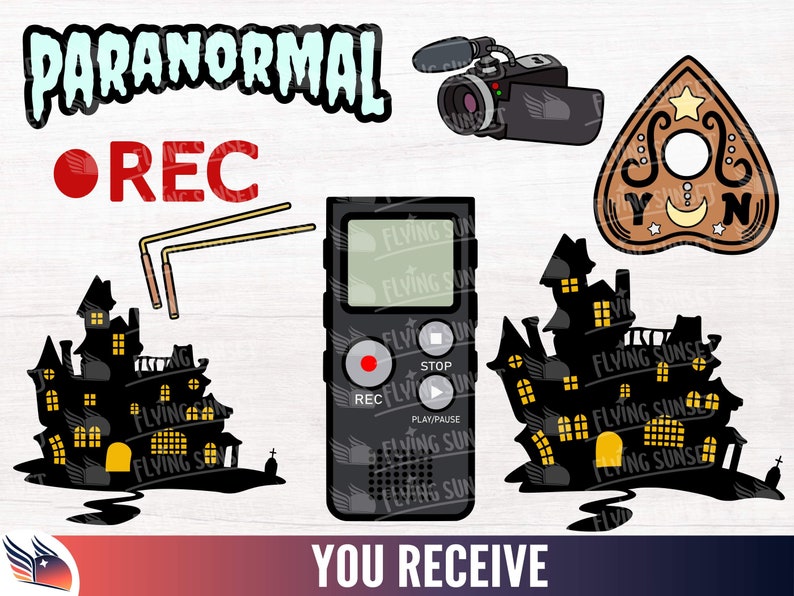 Paranormal SVG PNG, Ghost Hunter Clipart, Haunted House Cricut Cut File ...