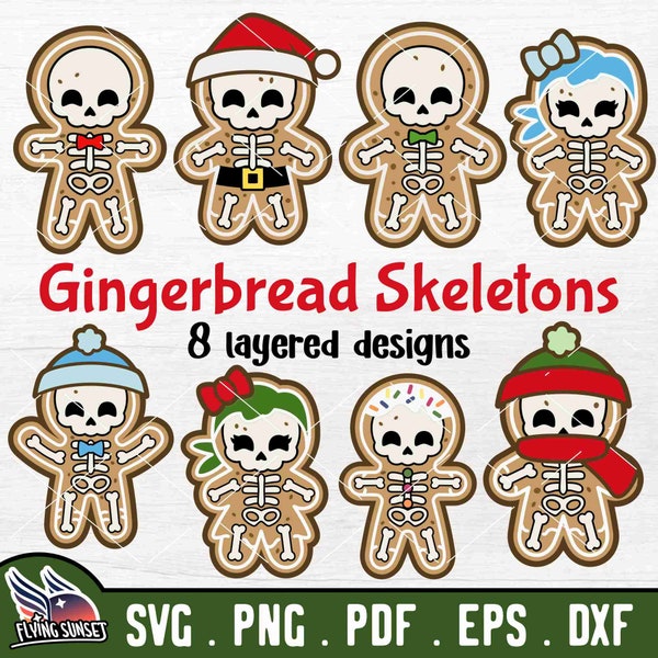 Gingerbread Skeleton - Etsy