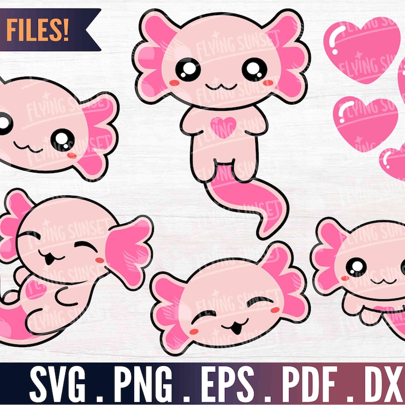 Axolotl Logo Design - Etsy