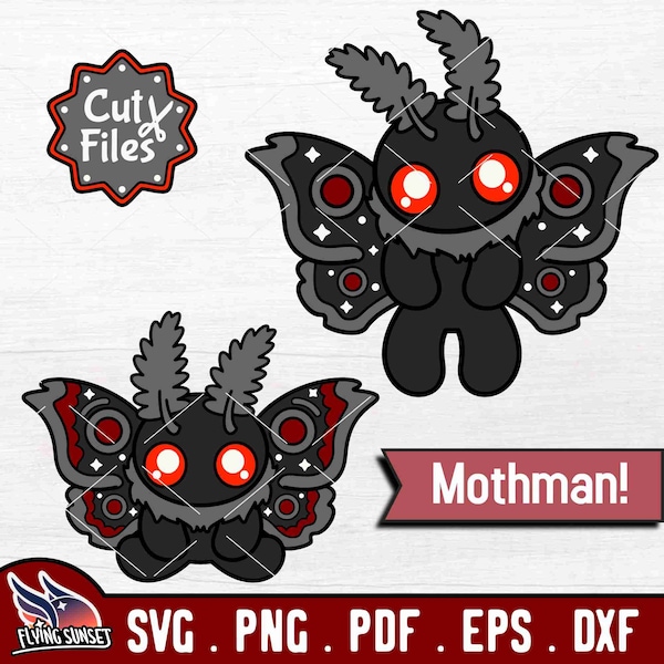 Mothman Cricut Card - Etsy UK