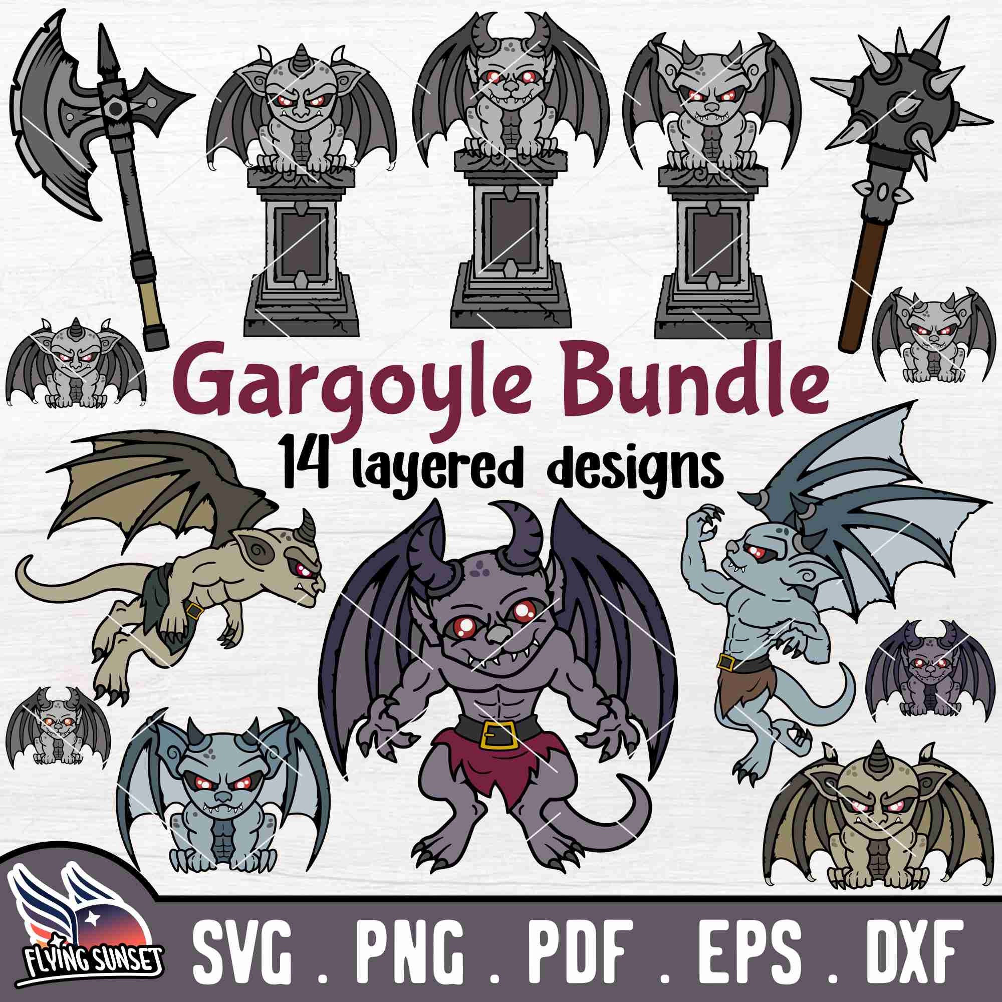 Gargoyle Cartoon Clipart Of Children