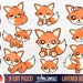 Cute Fox SVG Baby Fox Clipart Woodland Animal Cut File - Etsy