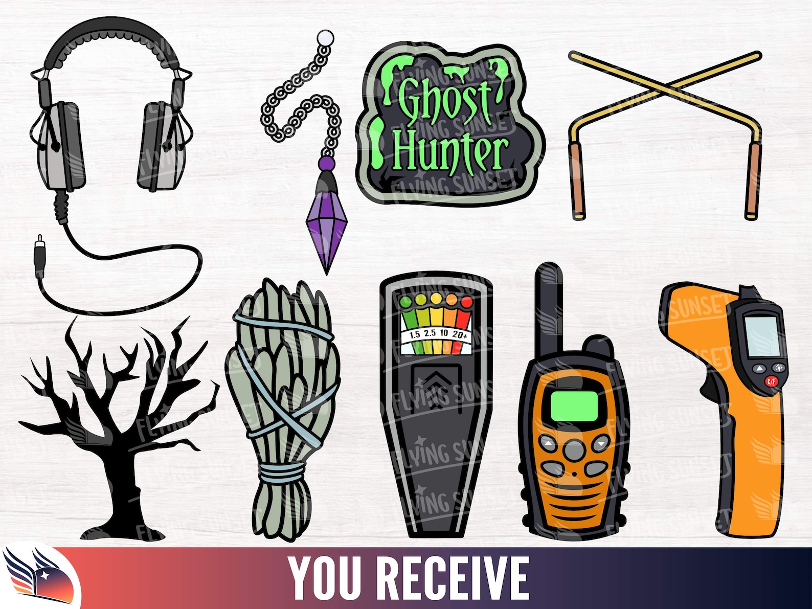 Paranormal SVG PNG Ghost Hunter Clipart Haunted House Cricut - Etsy