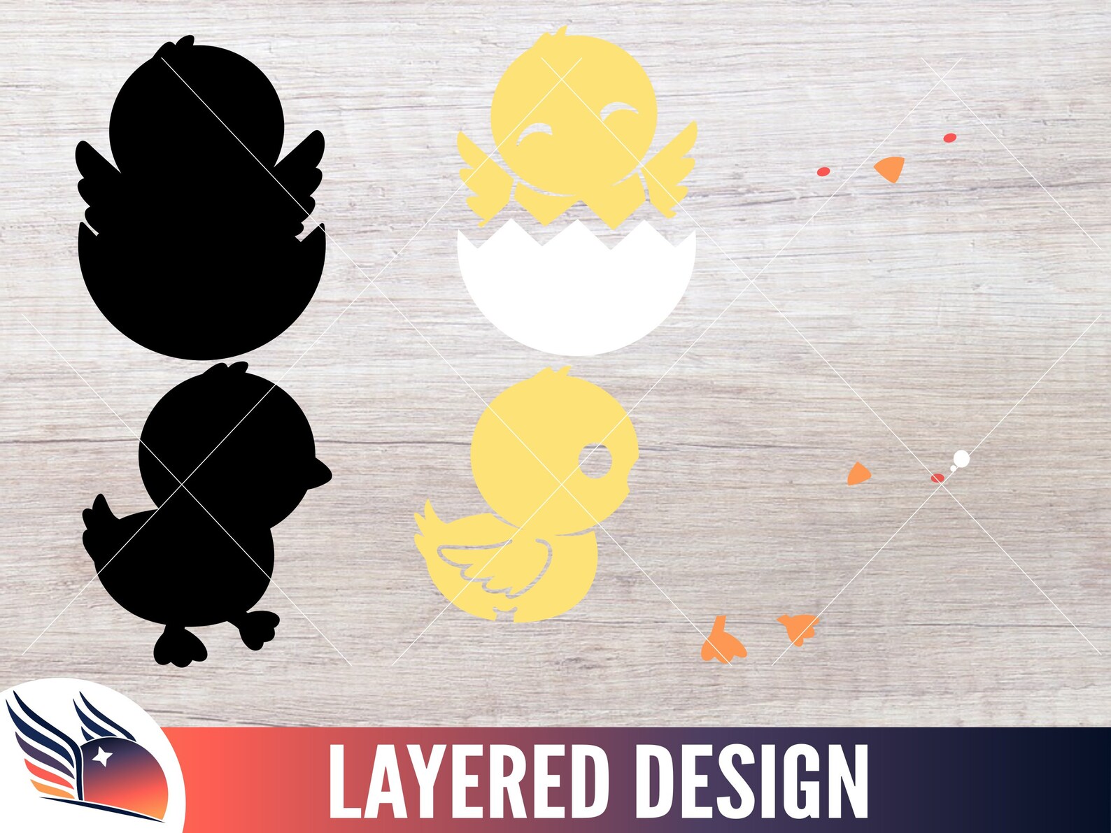 Chick Hatching SVG PNG, Cute Kawaii Chicken Clipart, Baby Hen Sticker ...