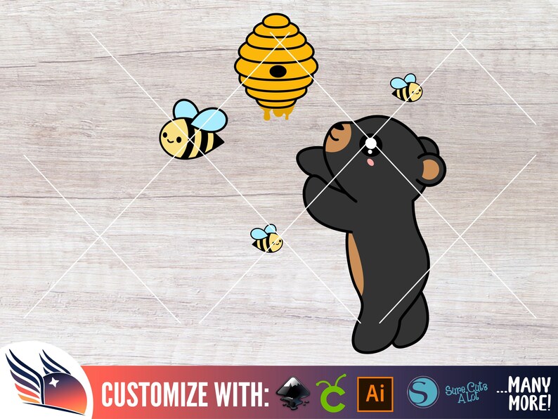 Cute Bear SVG PNG Kawaii Bear Cub Clipart Teddy Bear Cut - Etsy