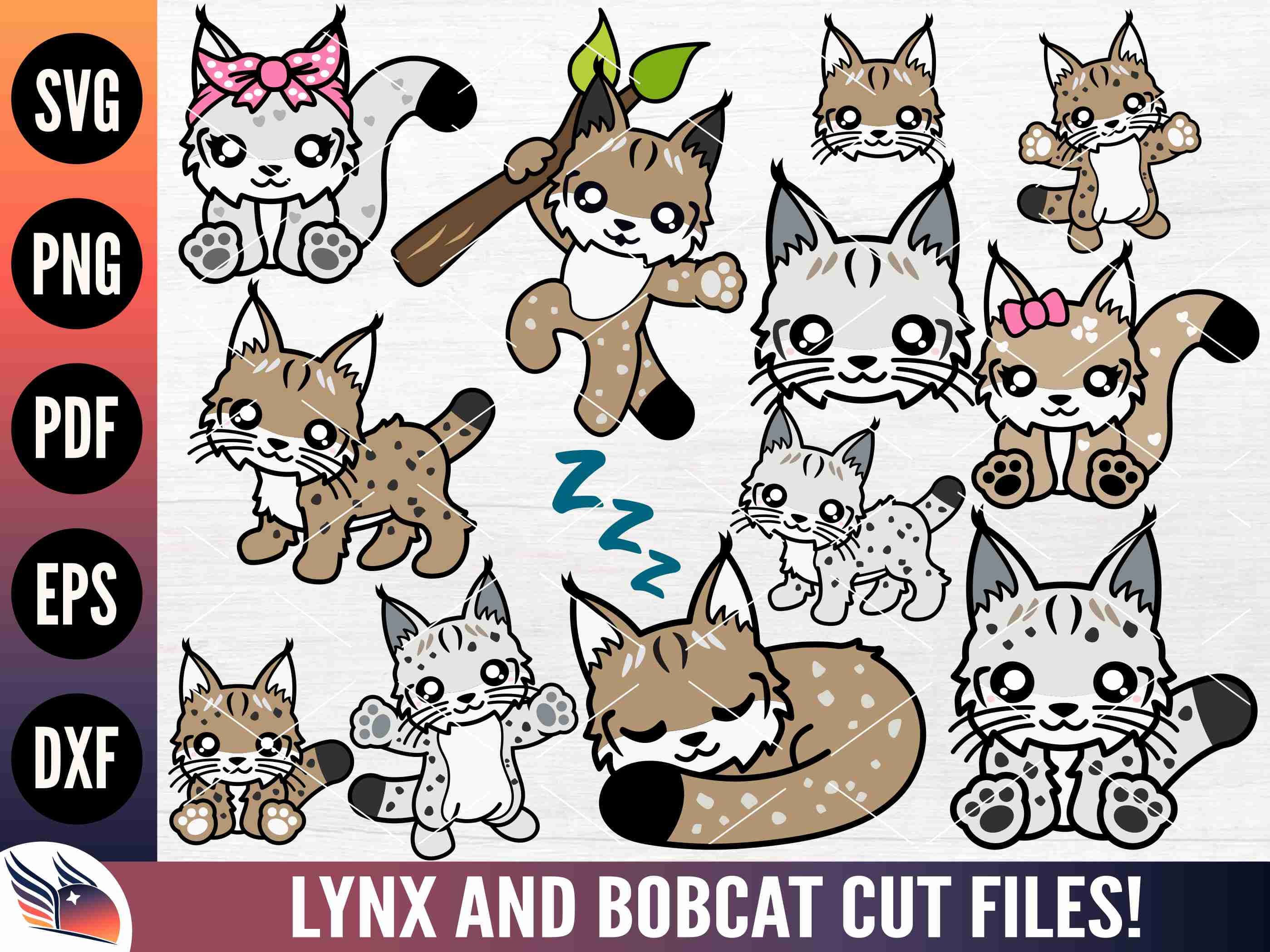 Sports Mascots Bobcat Clipart