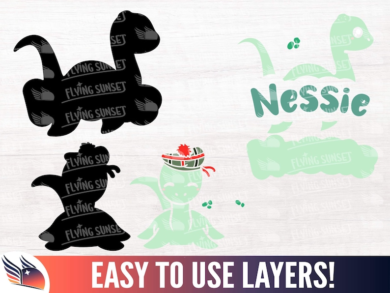 Loch Ness Monster SVG PNG Cute Nessie Cryptid Cricut Cut - Etsy