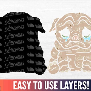 Cute Squonk SVG, Squonk Cryptid Art, Squonk Clipart PNG Bundle ...