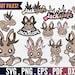 Jackalope Clipart, Cute Cryptid SVG Cut File, Cricut Vector Design ...
