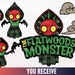 Cute Flatwoods Monster Cryptid SVG PNG, Braxxie Clipart, West Virginia ...