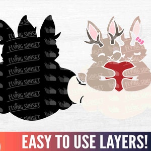 Love Cryptids SVG Bundle, Valentines Day Cryptid Clipart, Bigfoot Yeti ...