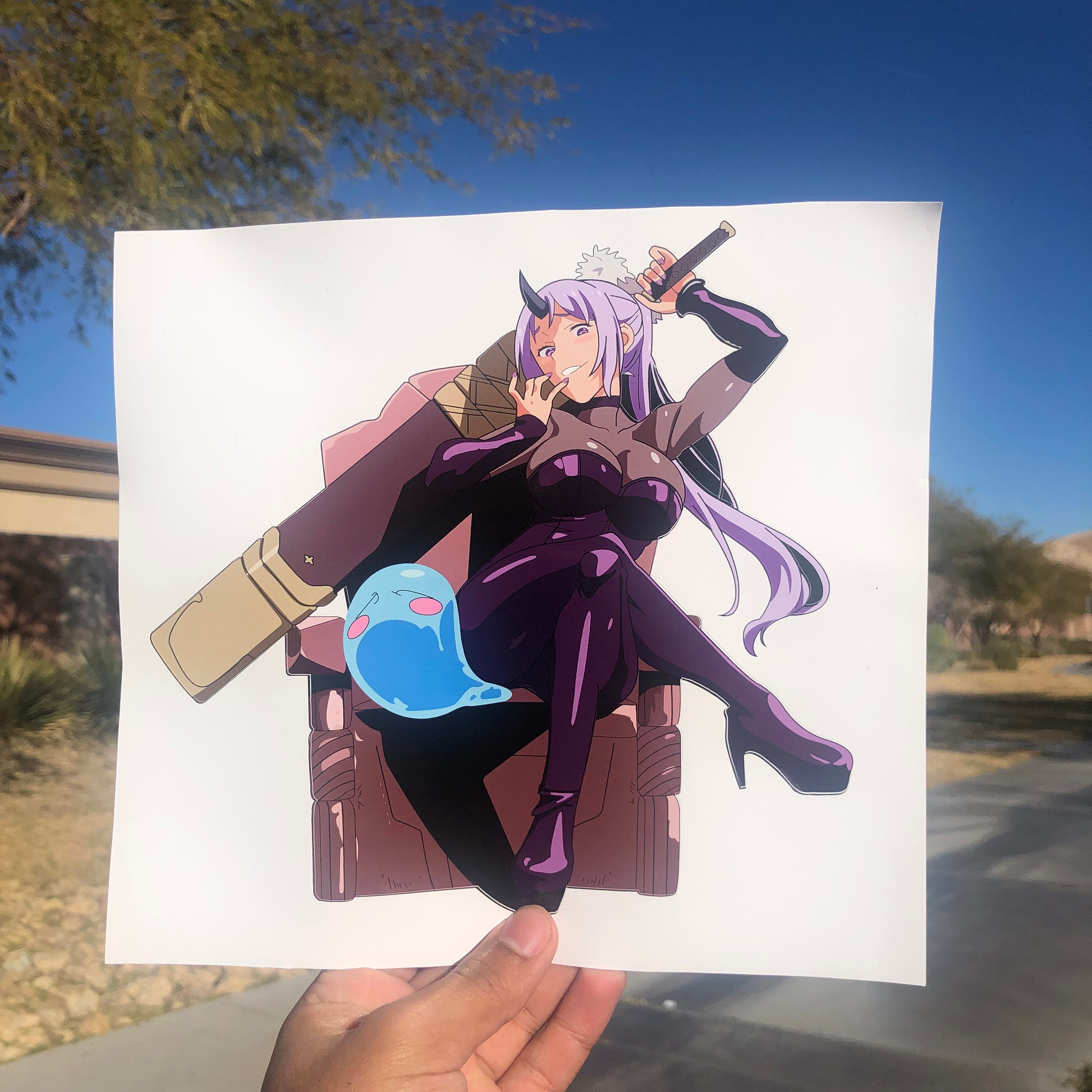 Paper & Party Supplies Paper Warning Slap Stickers Anime Vinyl Car ...