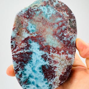 Extremely Rare Iron Larimar Geode,meditation Stone,healing Stone ...