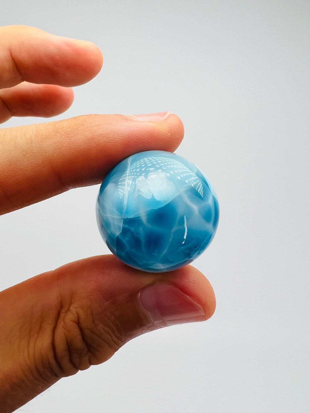Wonderful Super Blue Larimar Sphere,aaa Larimar,larimar Stone,larimar ...