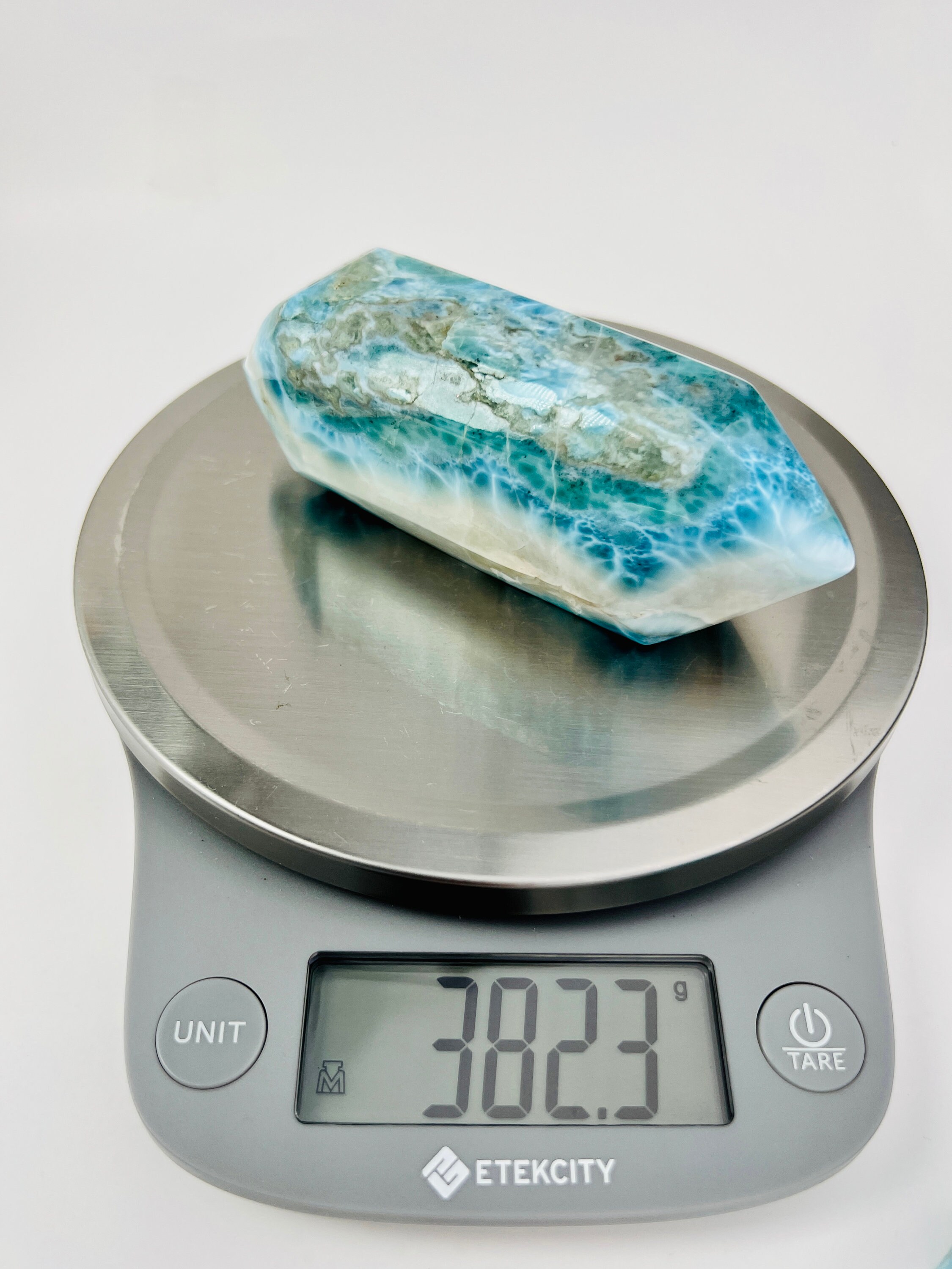 Huge Larimar Double Point,aaa Larimar,larimar Obelisk,larimar Point ...