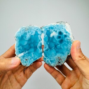 Rare Super Blue Larimar Geode,larimar Sphere,aaa Larimar,meditation ...